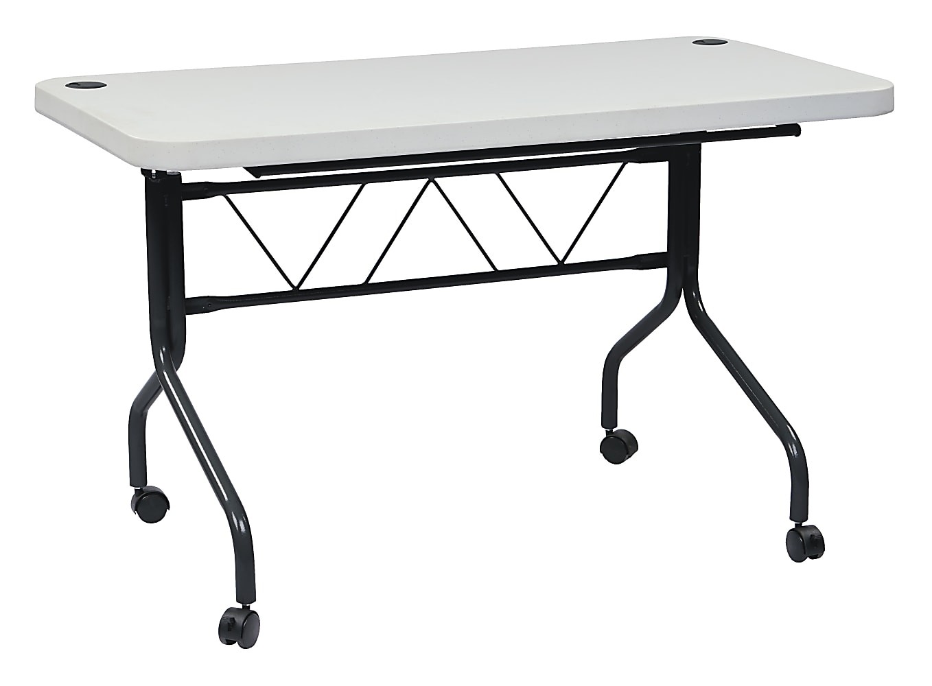 Office Star™ Work Smart Resin Multi-Purpose Flip Table With Locking ...
