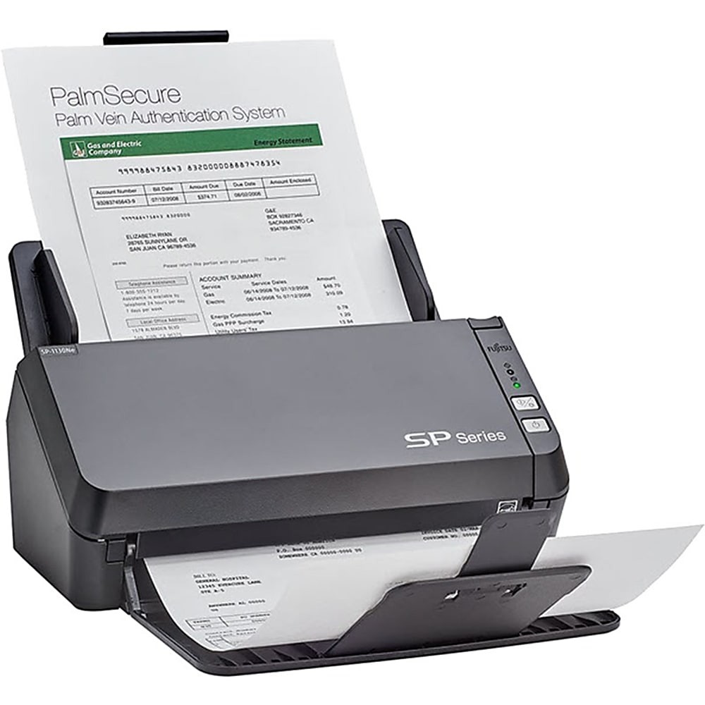 Fujitsu ImageScanner SP-1130Ne Large Format ADF Scanner - 600 dpi ...