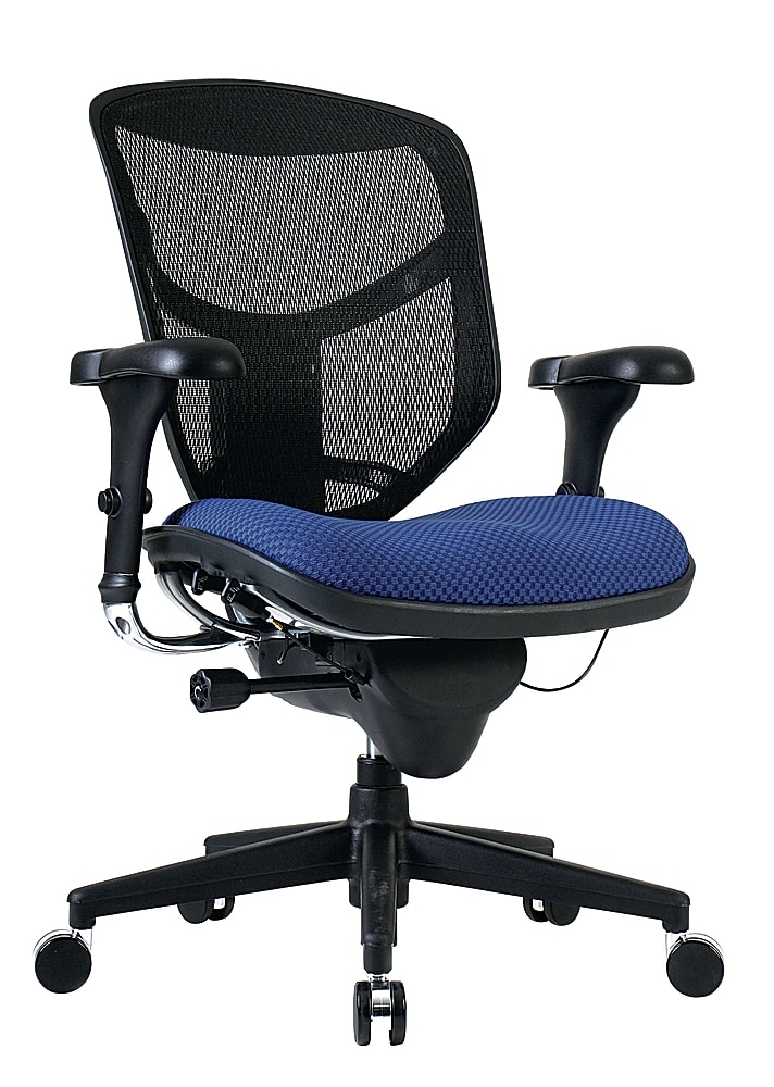 WorkPro® Quantum 9000 Series Ergonomic Mesh/Premium Fabric Mid-Back ...