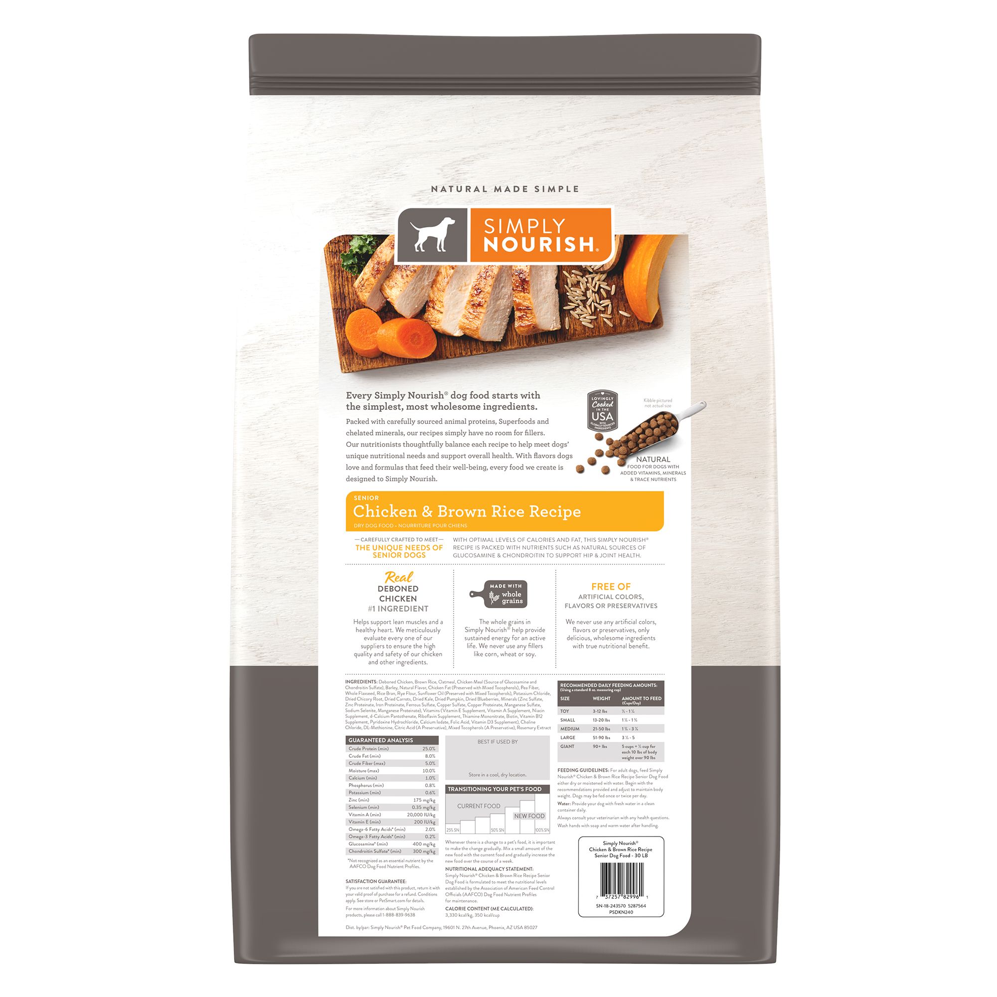 Simply Nourish® Original Senior Dry Dog Food - Chicken & Brown Rice De ...