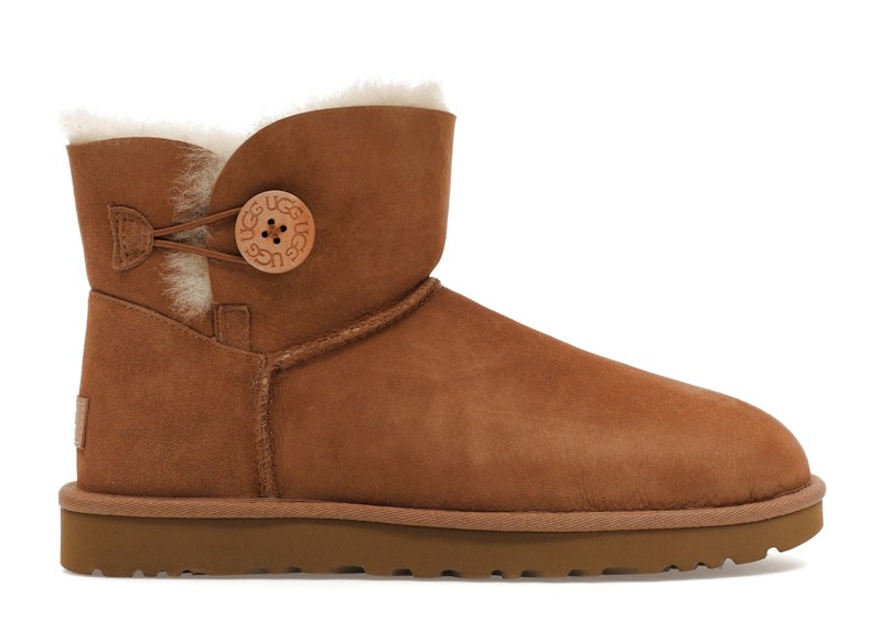 UGG Mini Bailey Button II (Women's) in Chestnut Deals and Price History ...