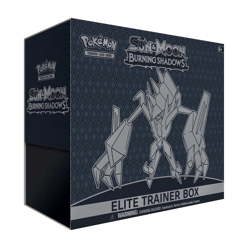 2017 Pokemon TCG Sun & Moon Burning Shadows Elite Trainer Box Trading ...