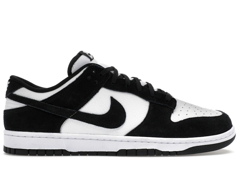 Men's Nike Dunk Low Retro SE Suede Panda in White/Black Deals and Price ...