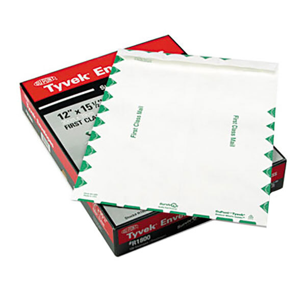 Survivor R1800 Tyvek® 12" x 15 1/2" White USPS First Class Mailer - 100 ...