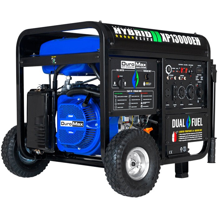 DuroMax XP13000EH Portable 500 CC Dual Fuel Powered Gasoline / Propane ...