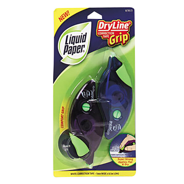 Paper Mate 87813 Liquid Paper DryLine Grip 1/5" x 335" Correction Tape ...