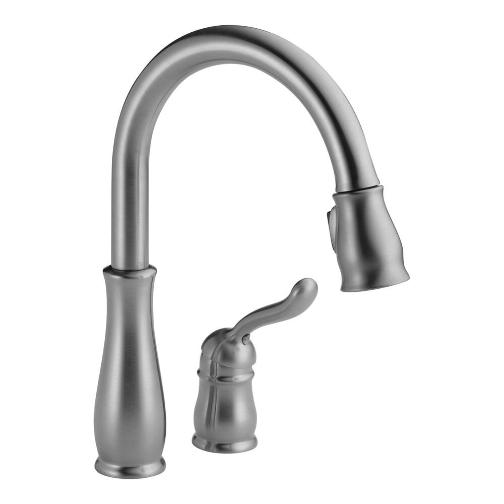 Delta Faucet 978-AR-DST Leland 1.8 GPM Deck-Mount Arctic Stainless ...