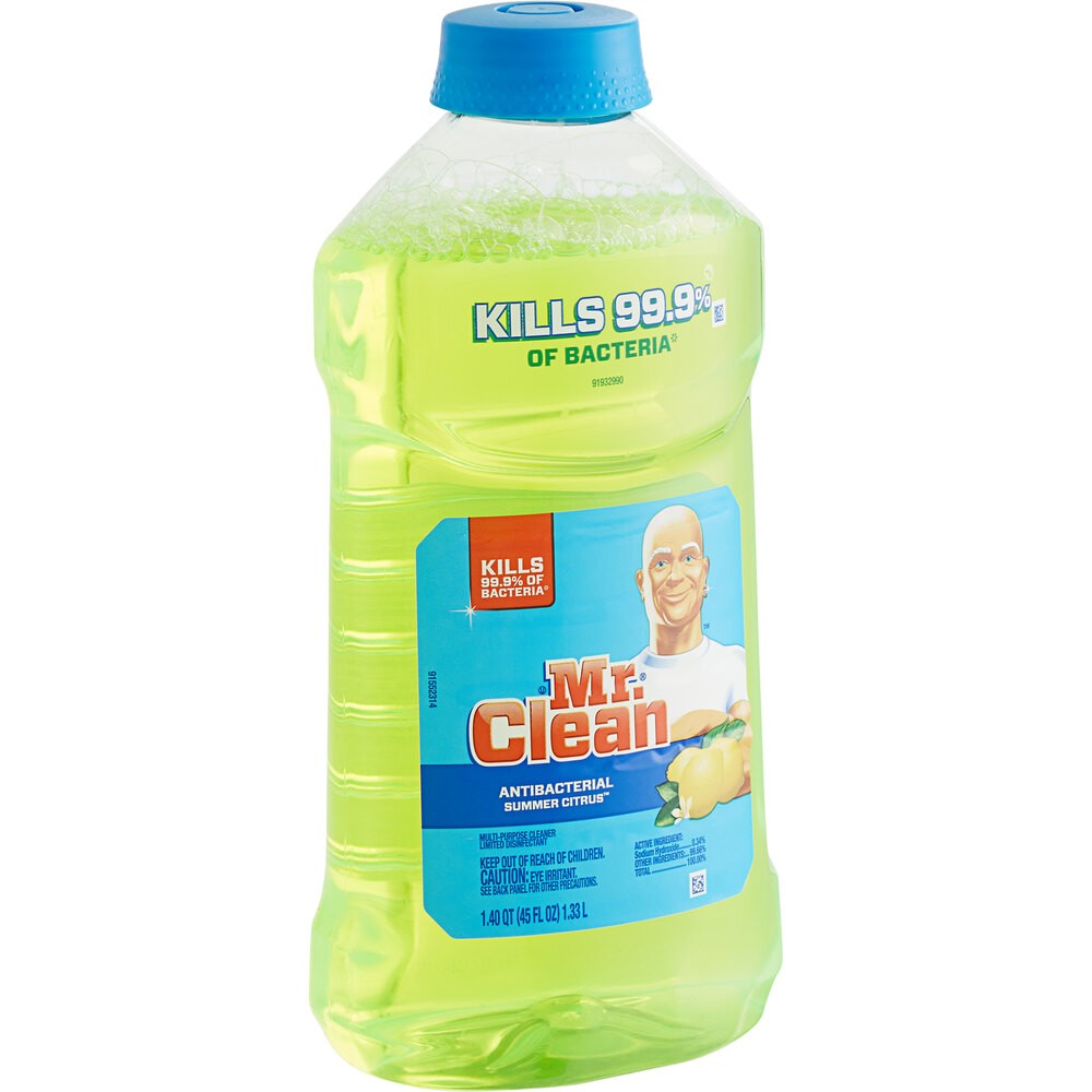 Mr. Clean 77131 Antibacterial Cleaner with Summer Citrus 45 fl. oz. - 6 ...