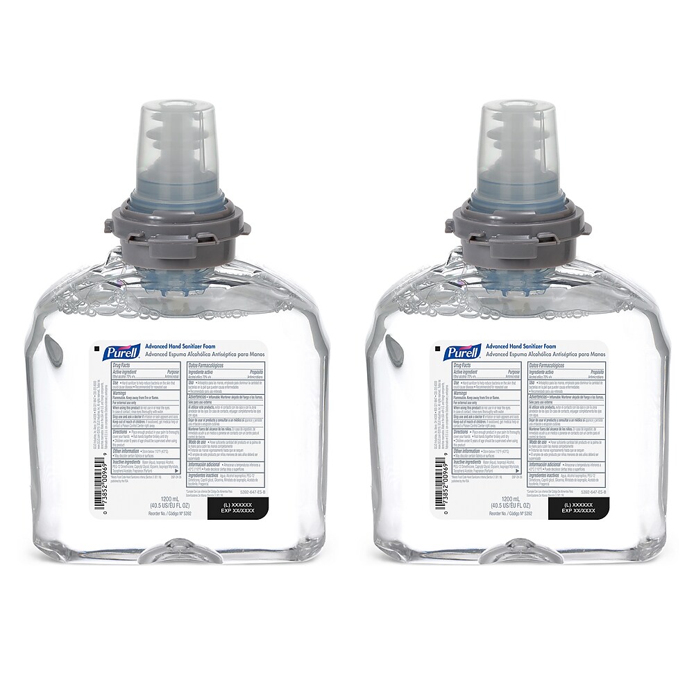 PURELL Advanced 70% Alcohol Foaming Hand Sanitizer Refill for TFX ...
