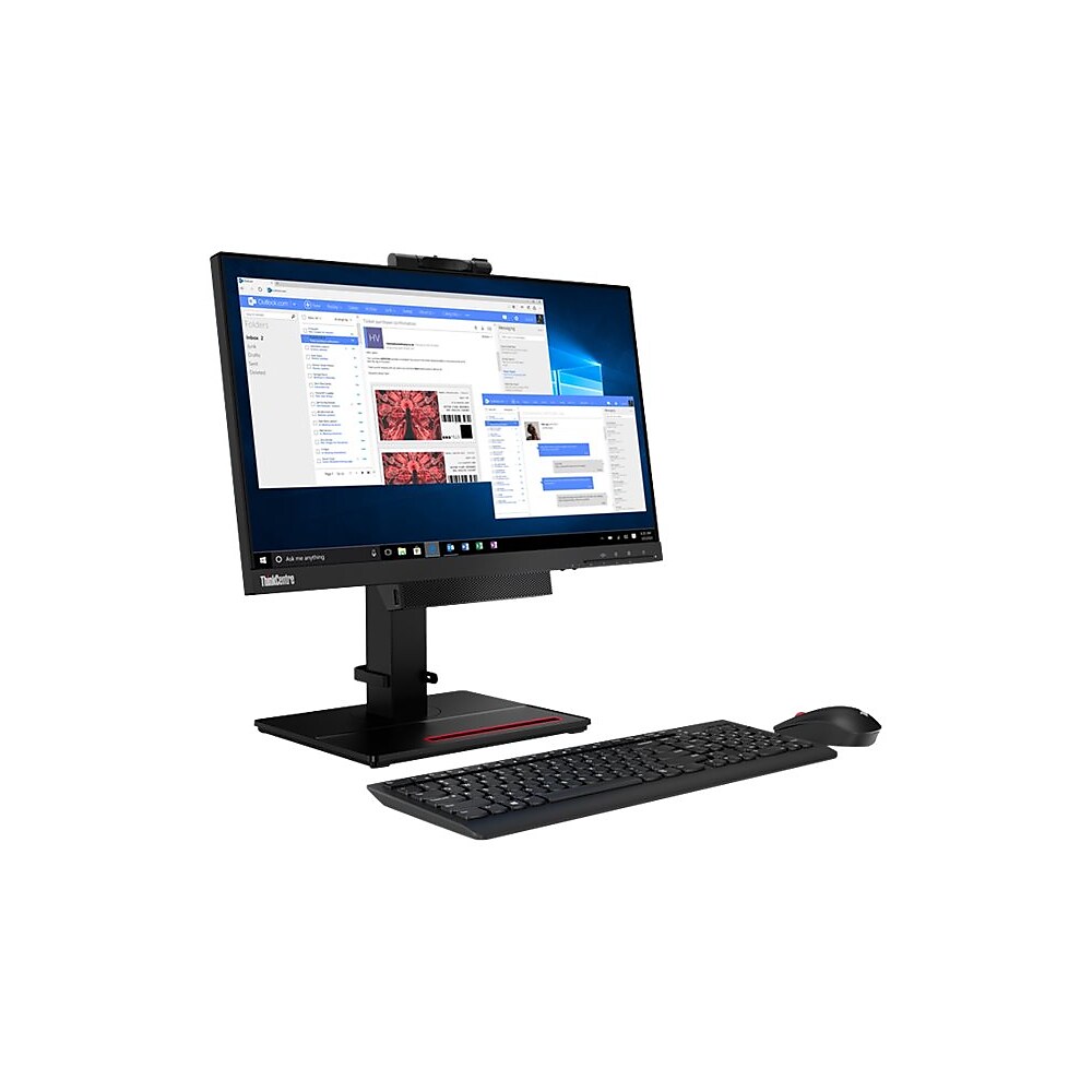 Lenovo ThinkCentre TIO22Gen4 21.5"" LED Monitor, Black (11GSPAR1US ...