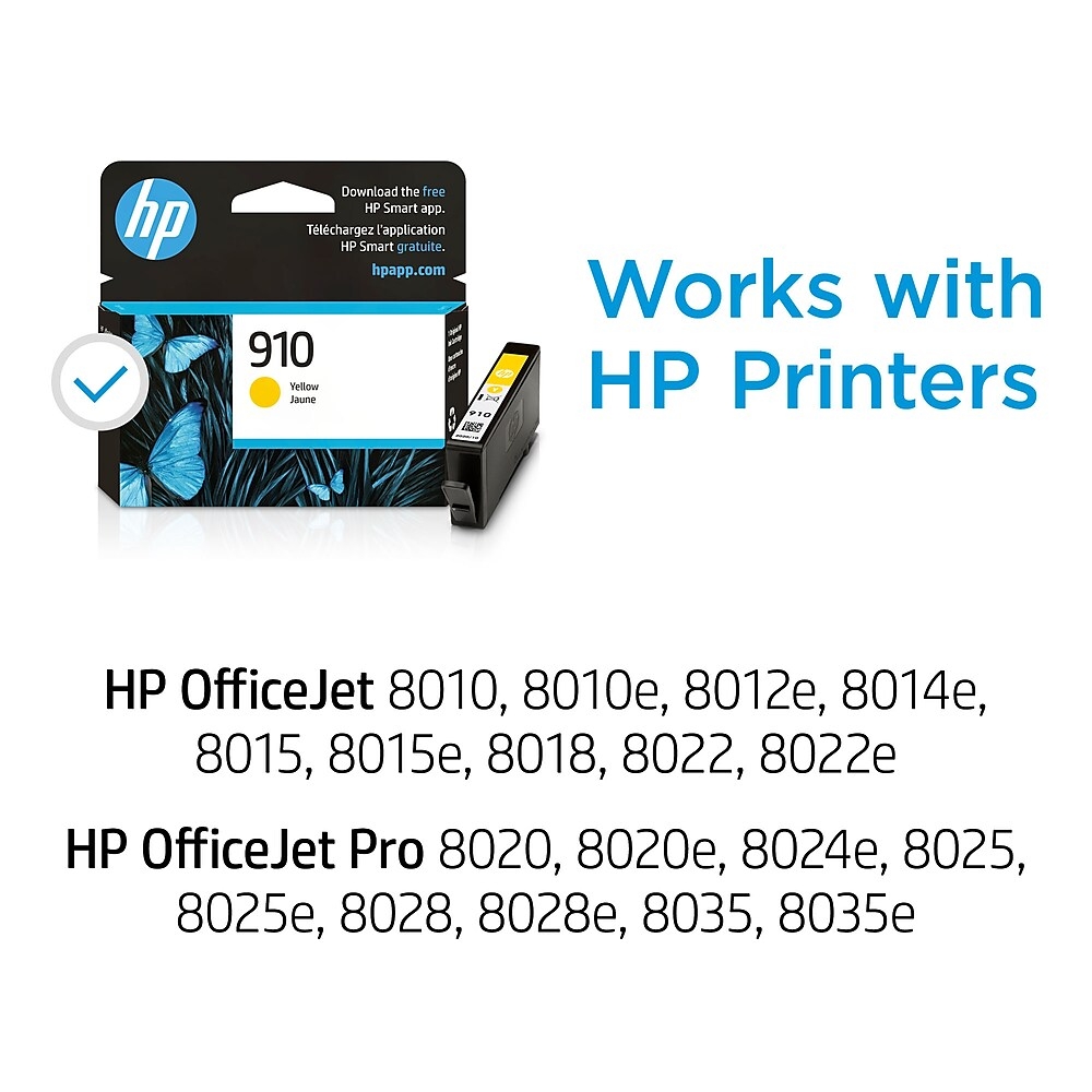 HP 910 Yellow Standard Yield Ink Cartridge (3YL60AN#140) Best Deals and ...