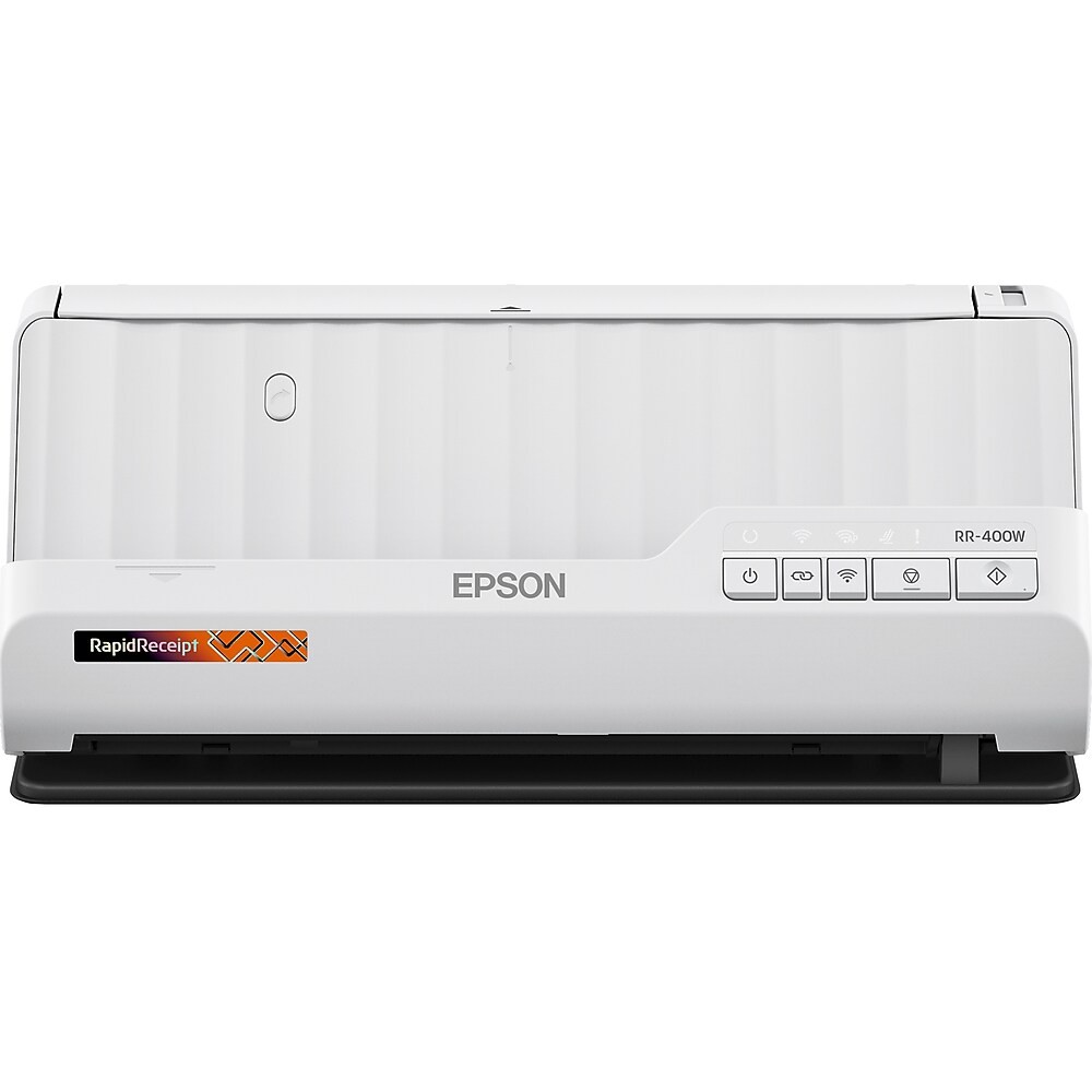 Epson RapidReceipt RR-400W Wireless Duplex Sheetfed Scanner, White ...