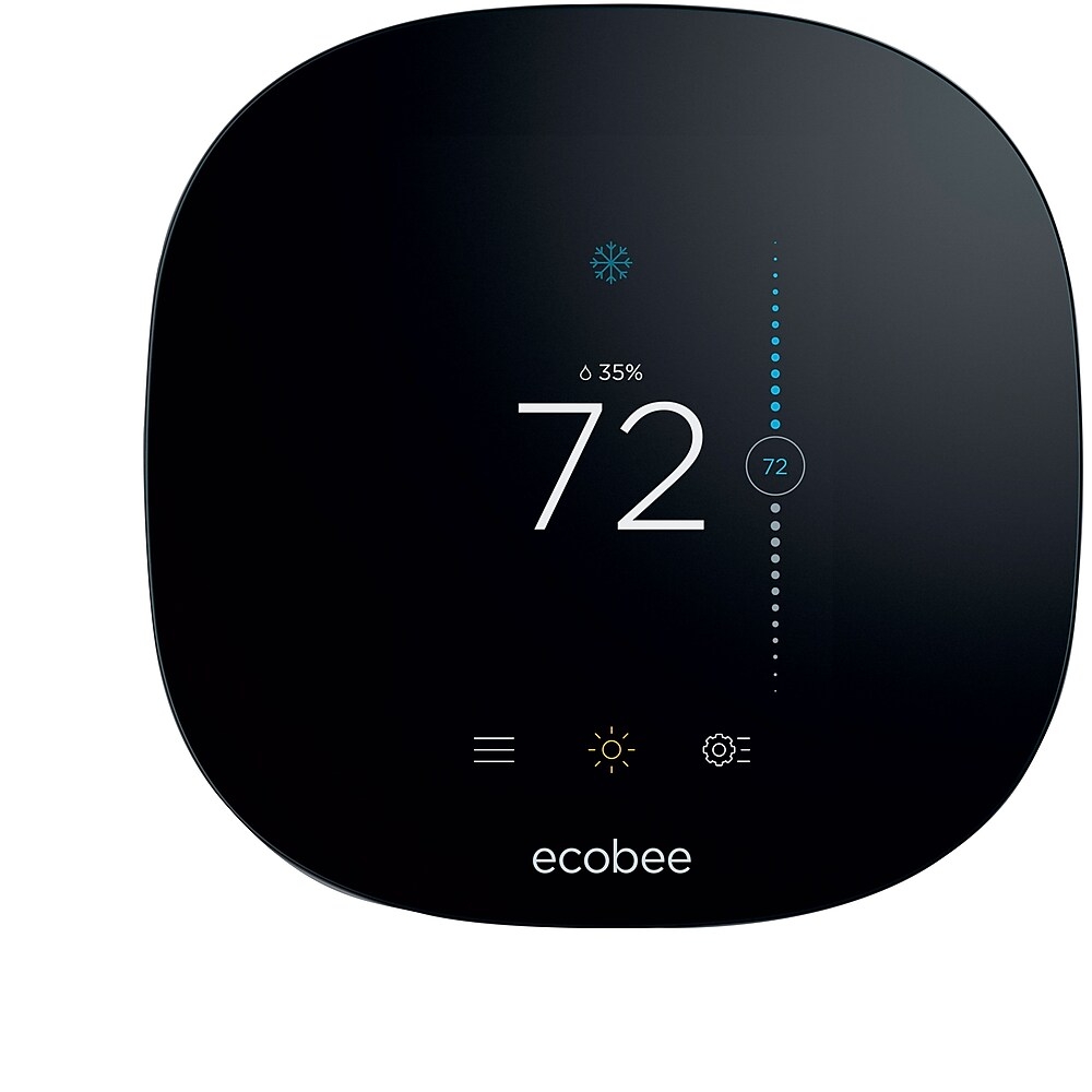 ecobee 3 Lite 2.0 WiFi Smart Thermostat, White/Black/Silver (EB ...