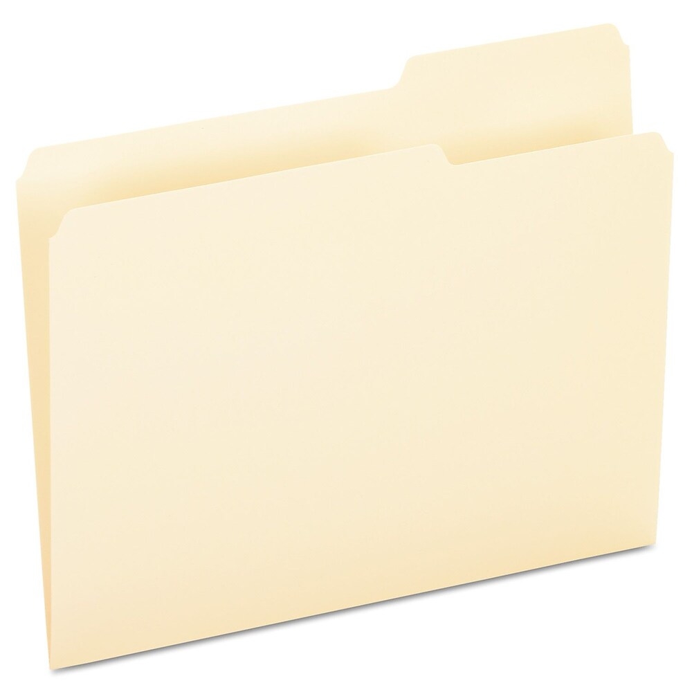 Pendaflex Essentials File Folder, 3 Tab, Letter Size, Manila, 100/Box ...