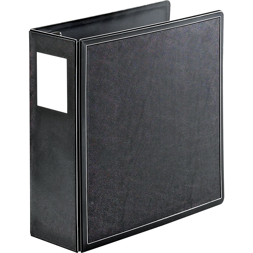 Cardinal EasyOpen Heavy Duty 4"" 3-Ring Non-View Binders, D-Ring, Black ...