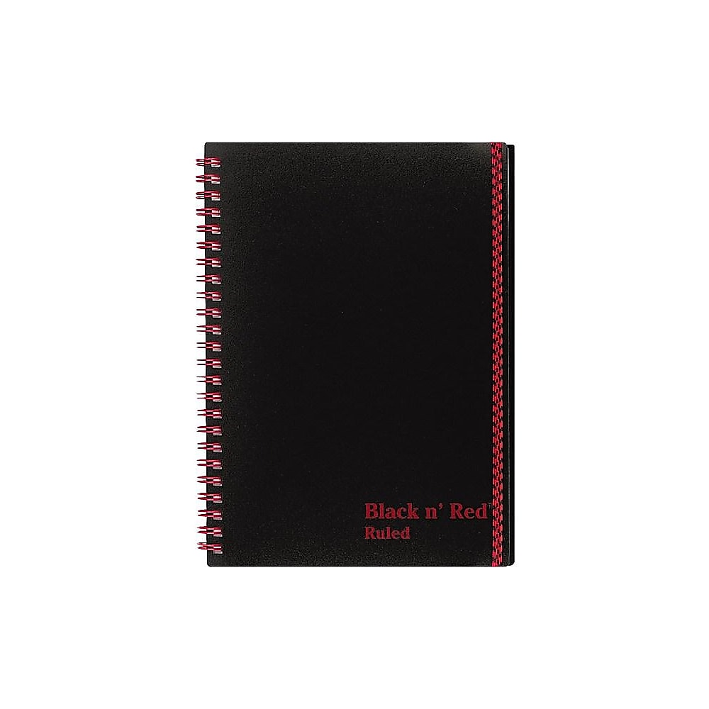 Black N' Red Professional Notebooks, 5.875"" x 8.25"", Wide Ruled, 70 ...