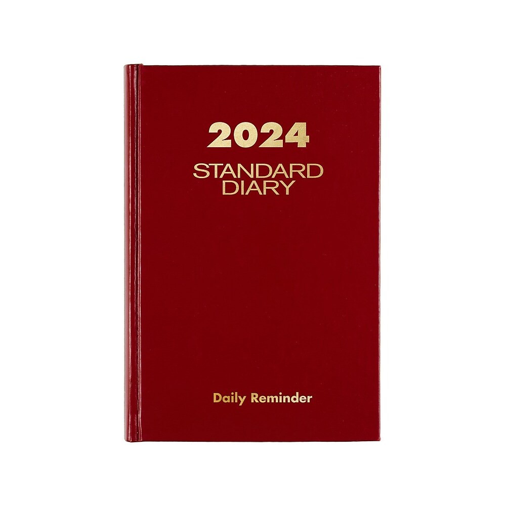 2024 AT-A-GLANCE Standard Diary 5.5" x 8" Daily Reminder, Hardsided ...