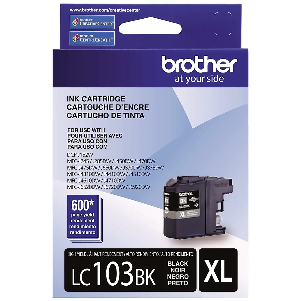 Brother LC103 Black High Yield Ink Cartridge (LC103BKS) Best Deals and ...