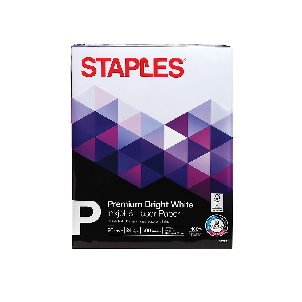 Mejores ofertas e historial de precios de Staples Premium 8.5" x 11 ...