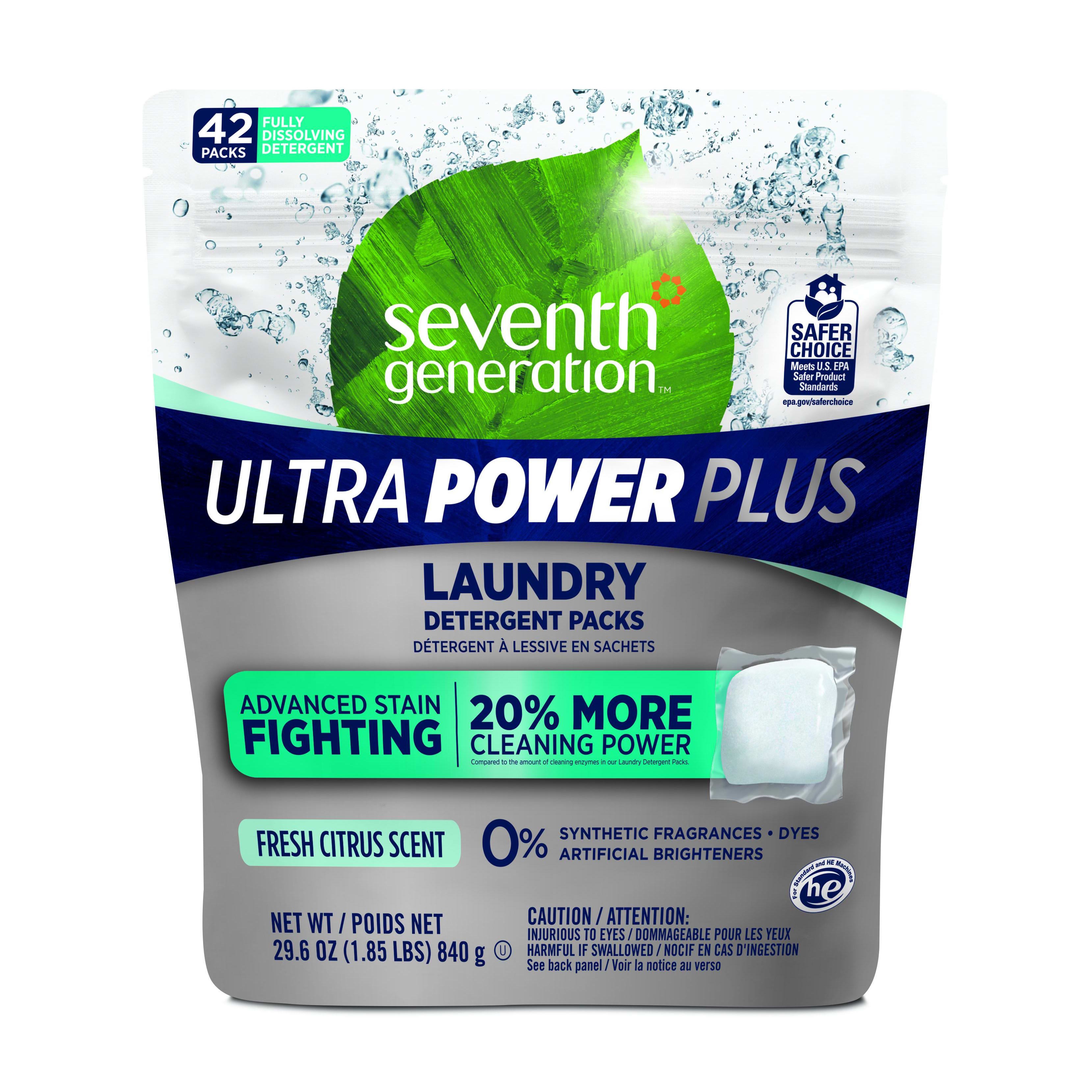 Seventh Generation Ultra Power Plus Laundry Detergent Packs Best Deals ...
