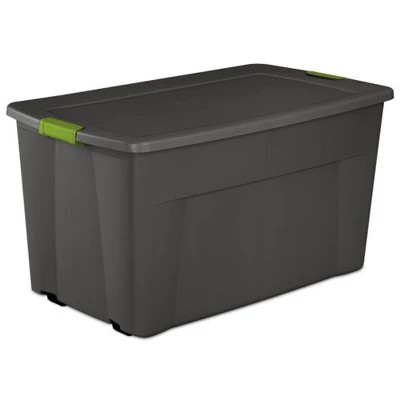 Sterilite 45 Gallon Heavy Duty Plastic Stackable Storage Container Tote ...