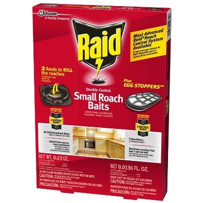 Raid Double Control Small Roach Baits Plus Egg Stoppers 12+3 ct Best ...