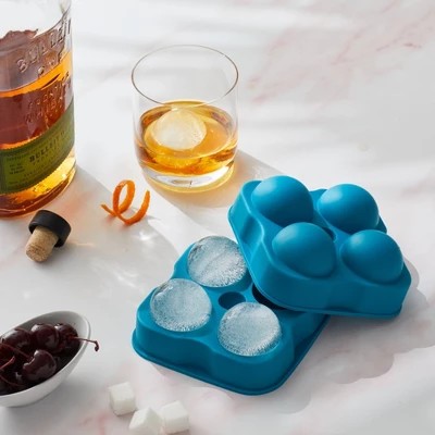 Houdini Ice Sphere Tray: Silicone Whiskey Ice Mold, Reusable Dishwasher ...