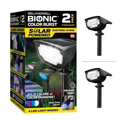 Bell + Howell Bionic Color Burst Solar Powered Waterproof Pathway ...