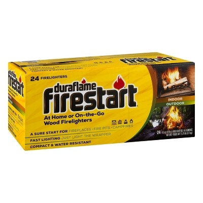 Duraflame 24ct 4.5oz Firestart Firelighter: Solid Fuels for Fire Logs ...