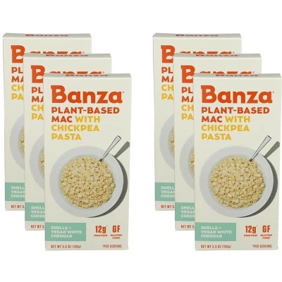 Banza Shells Mac & Cheese White Cheddar - Case of 6 - 5.5 oz Deals and ...