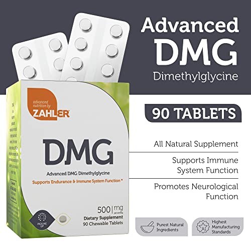 Zahler DMG 500mg - DMG Dimethylglycine Supplement for Endurance ...
