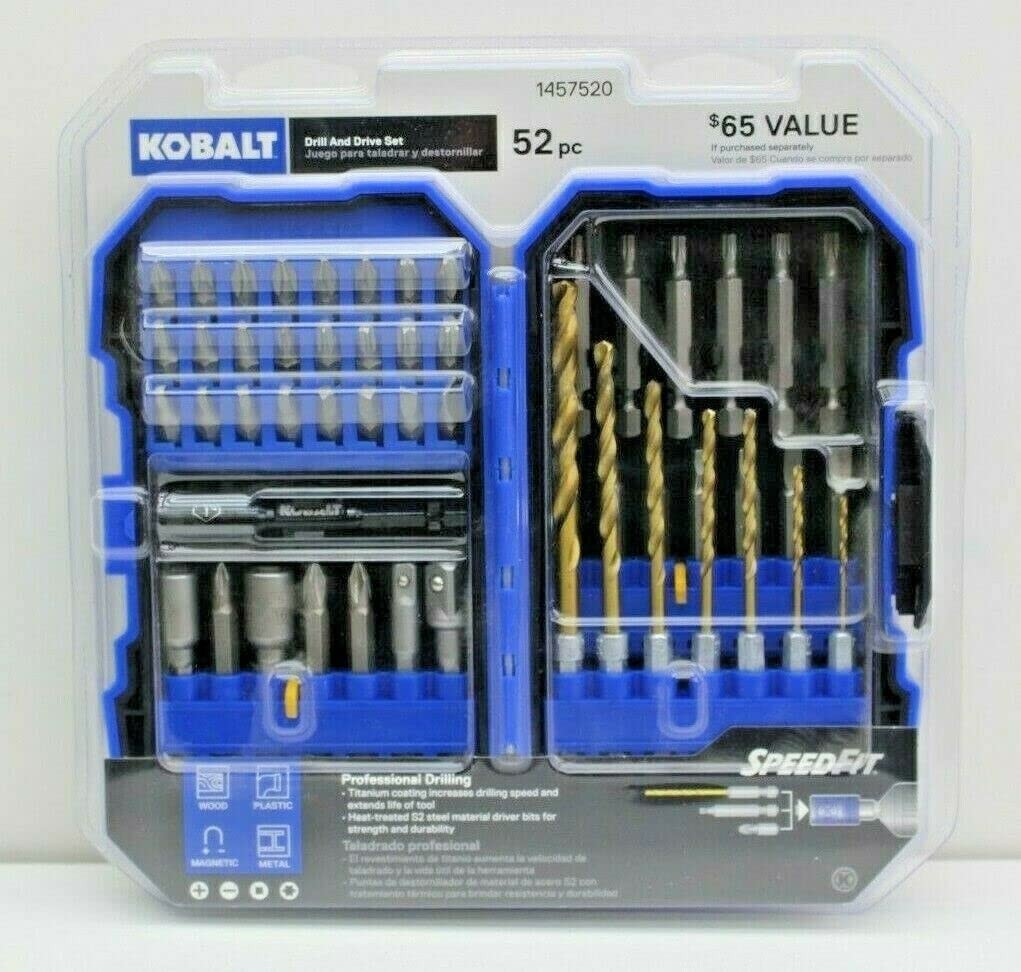 Kobalt Drill & Driver Set - 52pc Deals and Price History at JoinHoney ...