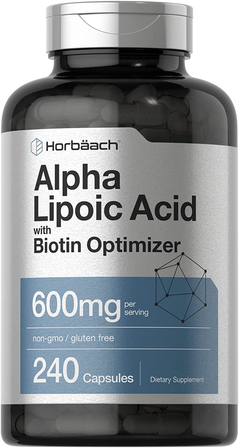 Alpha Lipoic Acid 600mg | 240 Capsules | with Biotin Optimizer | Non ...