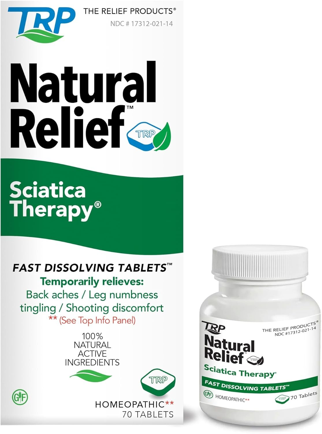 The Relief Products Sciatica Therapy Fast Dissolving Tablets - 100% ...