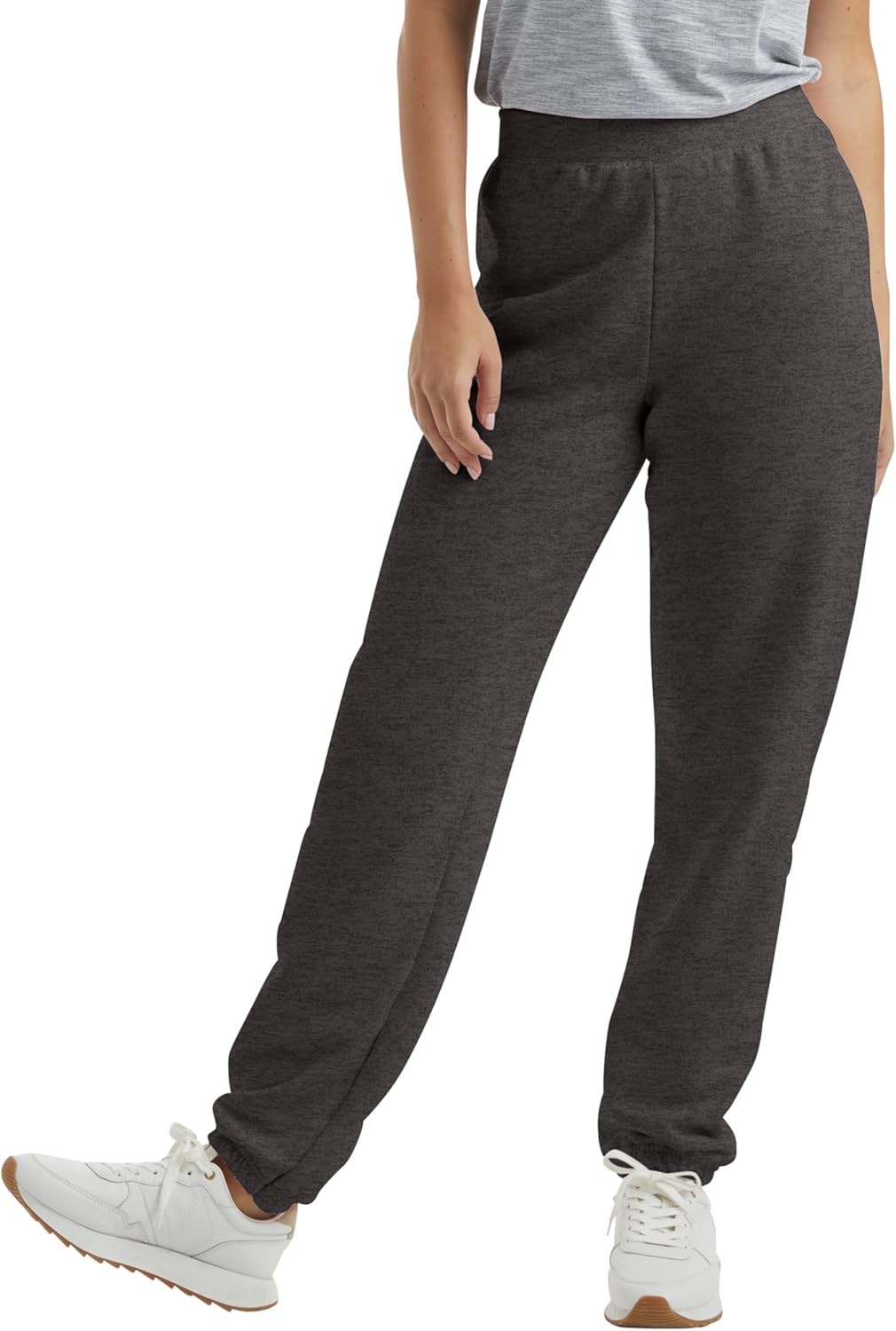 Hanes Women's Sweatpants, EcoSmart Fleece Joggers, Pocketless Cinched ...
