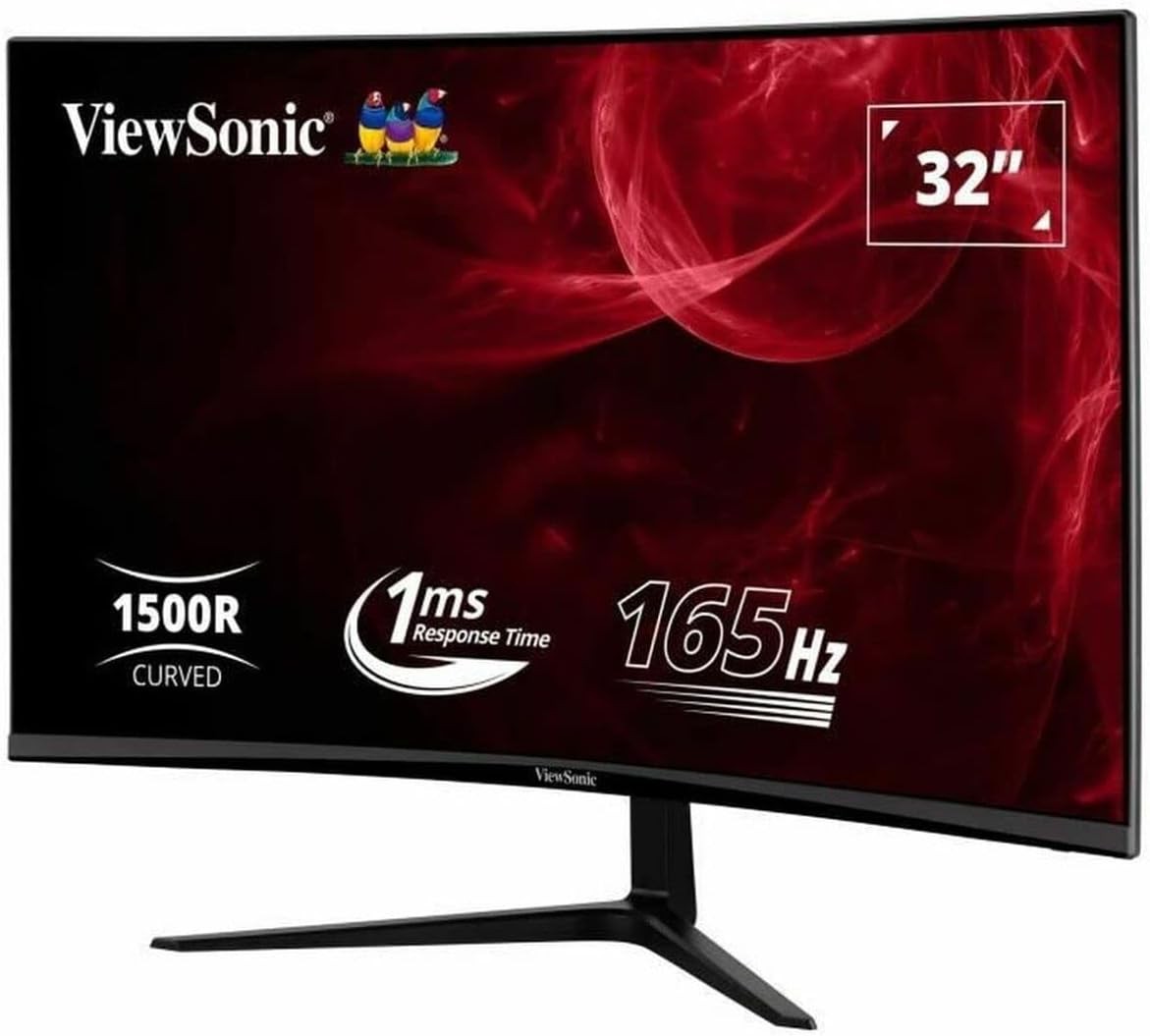 ViewSonic OMNI VX3218-PC-MHD 32 Inch Curved 1080p 1ms 165Hz Gaming ...