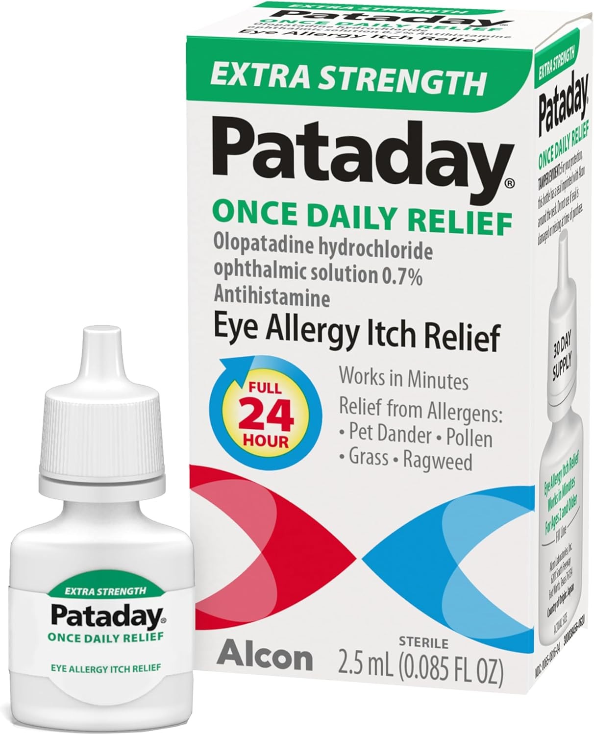 Pataday Once Daily Relief Extra Strength Relief, 2.5ml (Pack of 1 ...