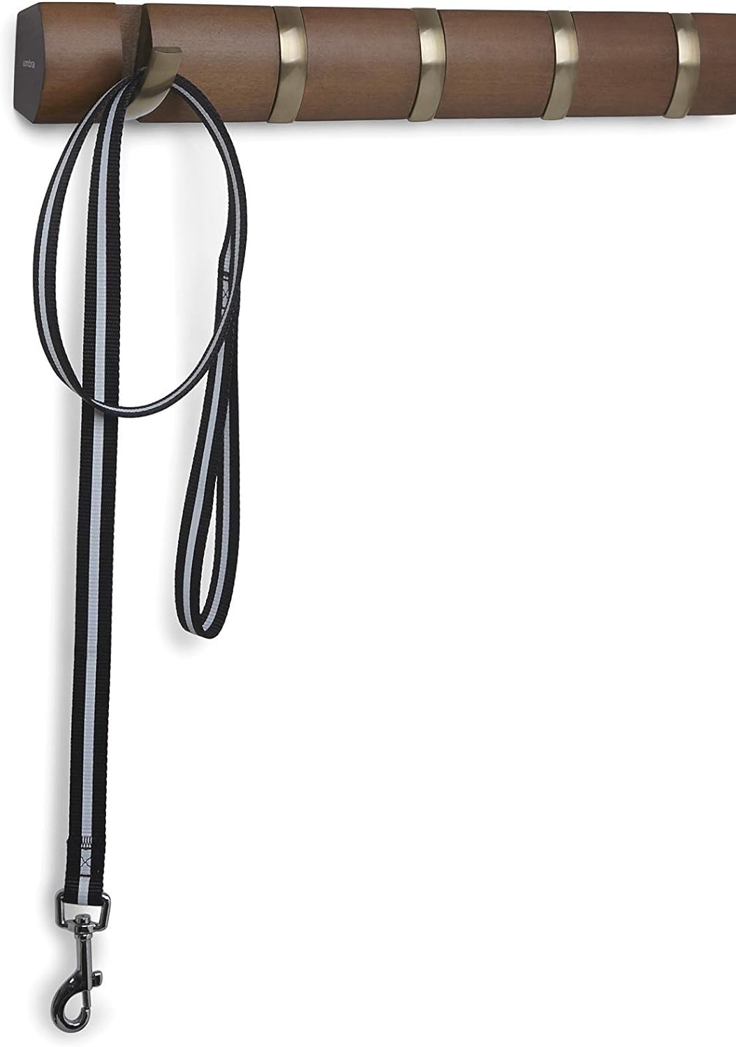 Umbra Flip 8-Hook Wall Mounted Coat Rack, Modern, Sleek, Space-Saving ...