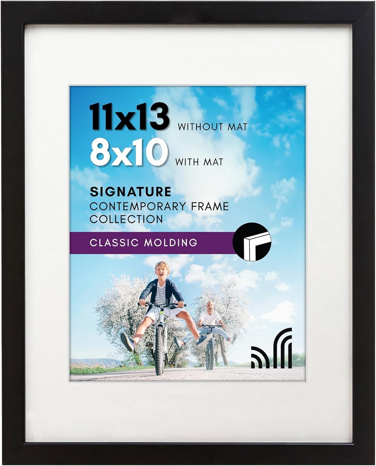 Americanflat 11x13 Picture Frame with Shatter-Resistant Glass - Use as ...