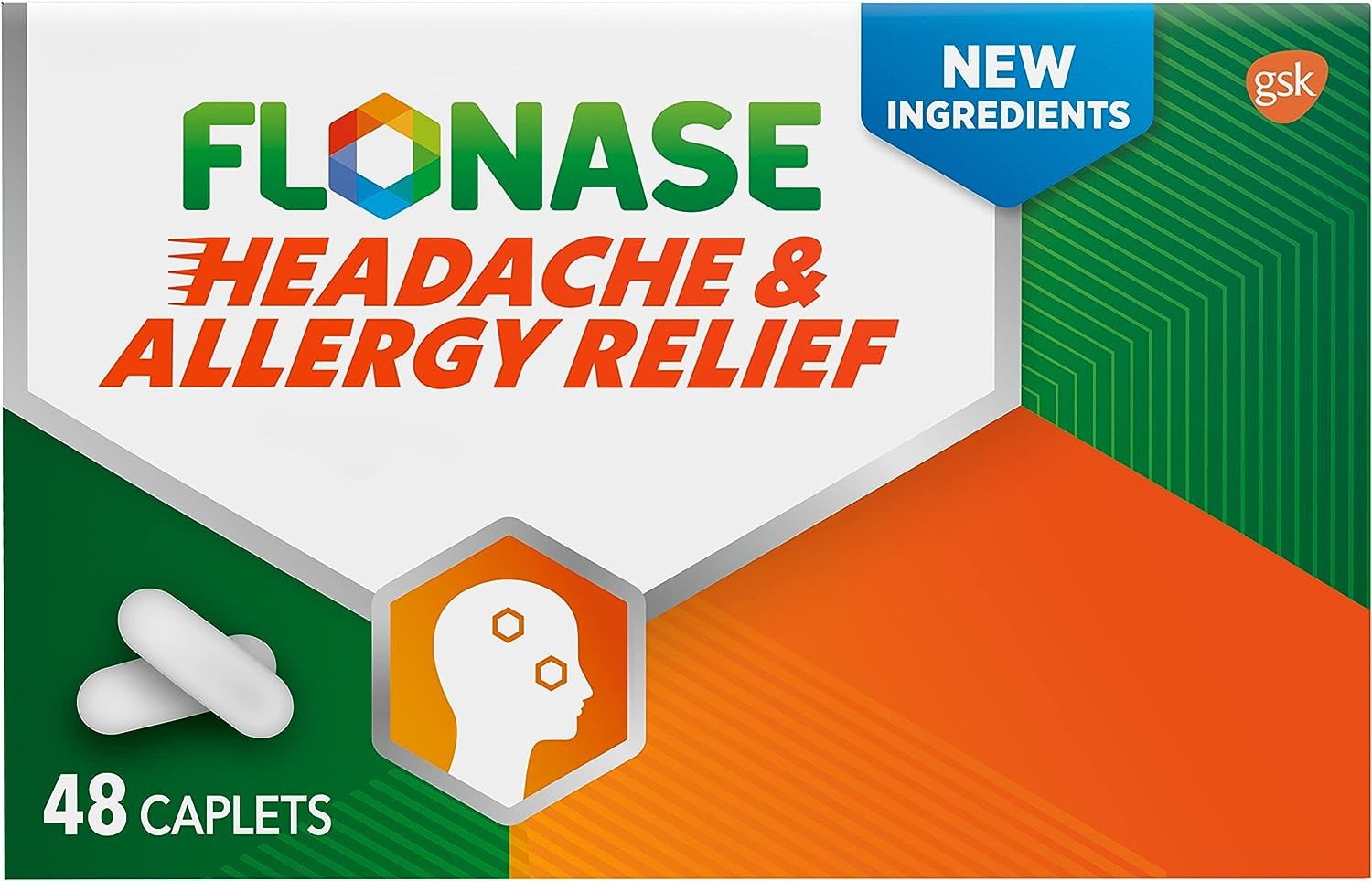Flonase Headache and Allergy Relief Caplets with Acetaminophen 650mg ...