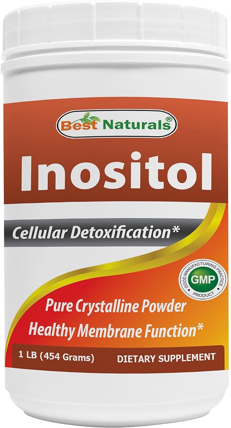 Best Naturals Pure inositol Powder (Vitamin B8), 1 Lb Supports Healthy ...