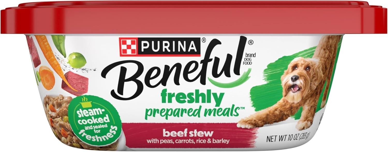 Purina Beneful Gravy Wet Dog Food, Prepared Meals Beef Stew - (8) 10 oz ...