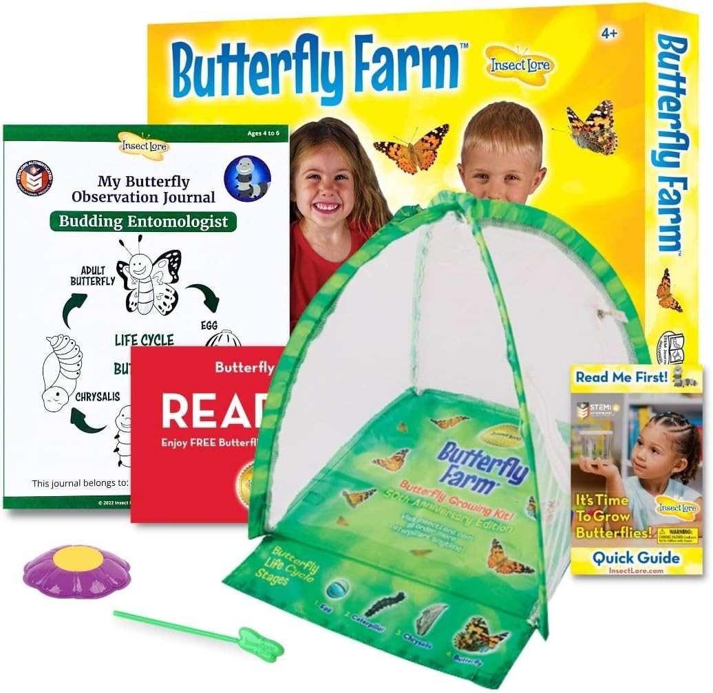 Insect Lore Butterfly Garden with Prepaid Voucher to Redeem Live ...
