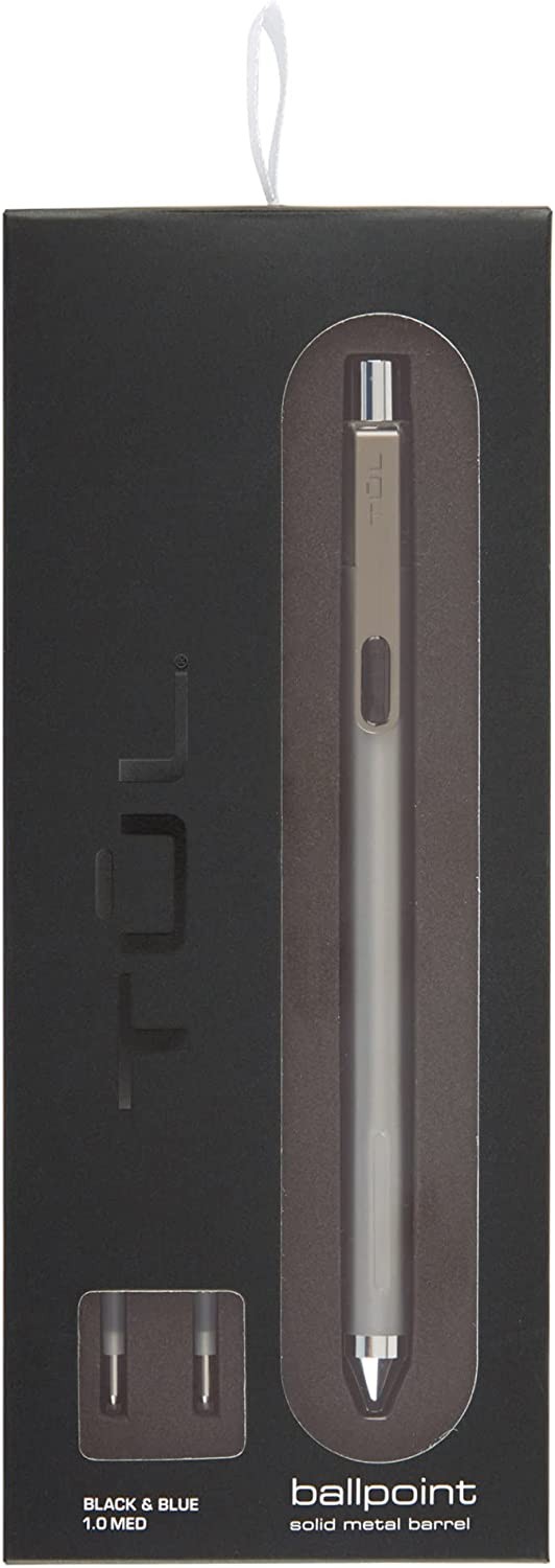 TUL® Fine Writing Solid Metal Barrel Ballpoint Pen With 2 Refills ...