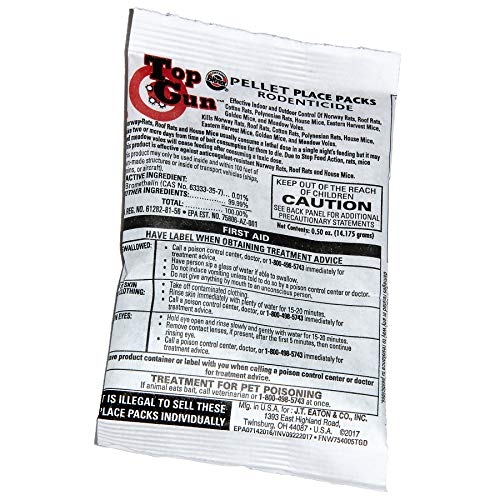 JT Eaton 754 Top Gun Pellet Place Packs Rodenticide Bromethalin ...