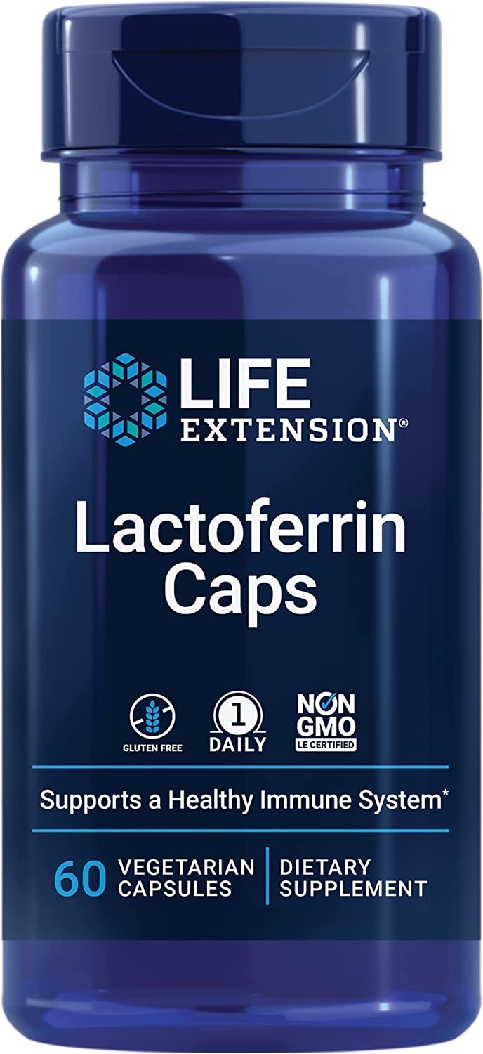 Life Extension Lactoferrin Caps 300mg - Lactoferrin Supplement From ...