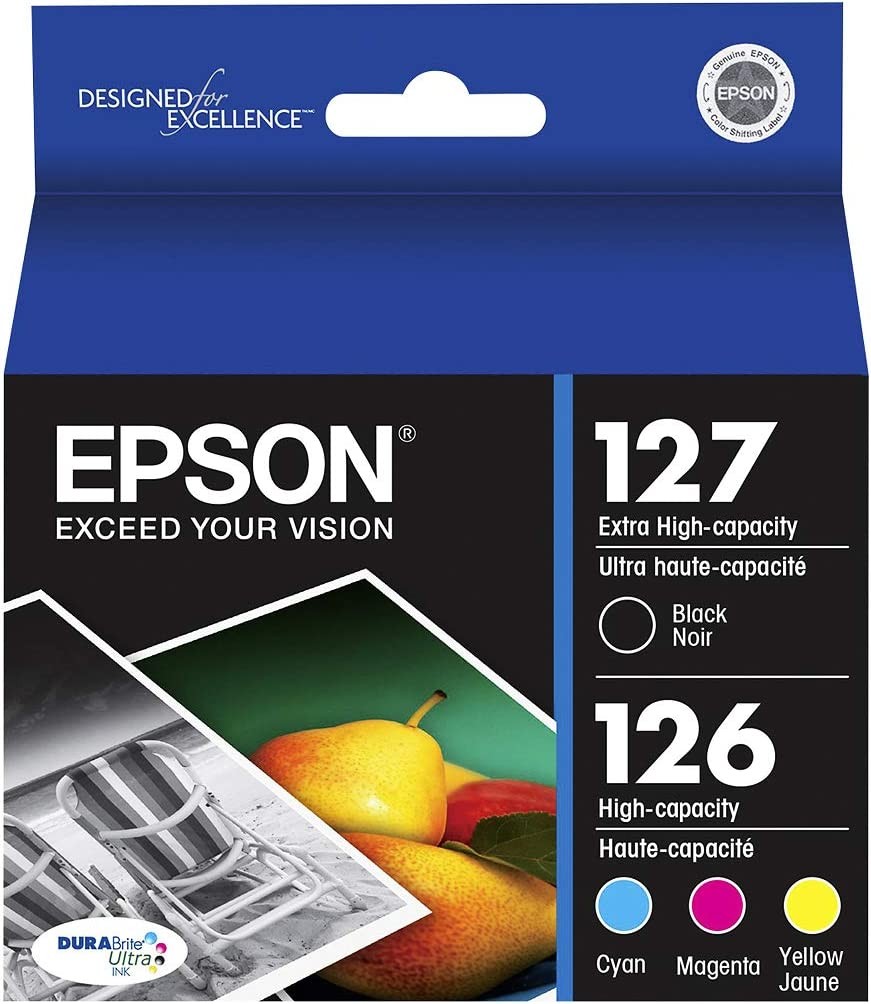EPSON 127 DURABrite Ultra Ink Black & Color Combo Pack For NX-530, NX ...
