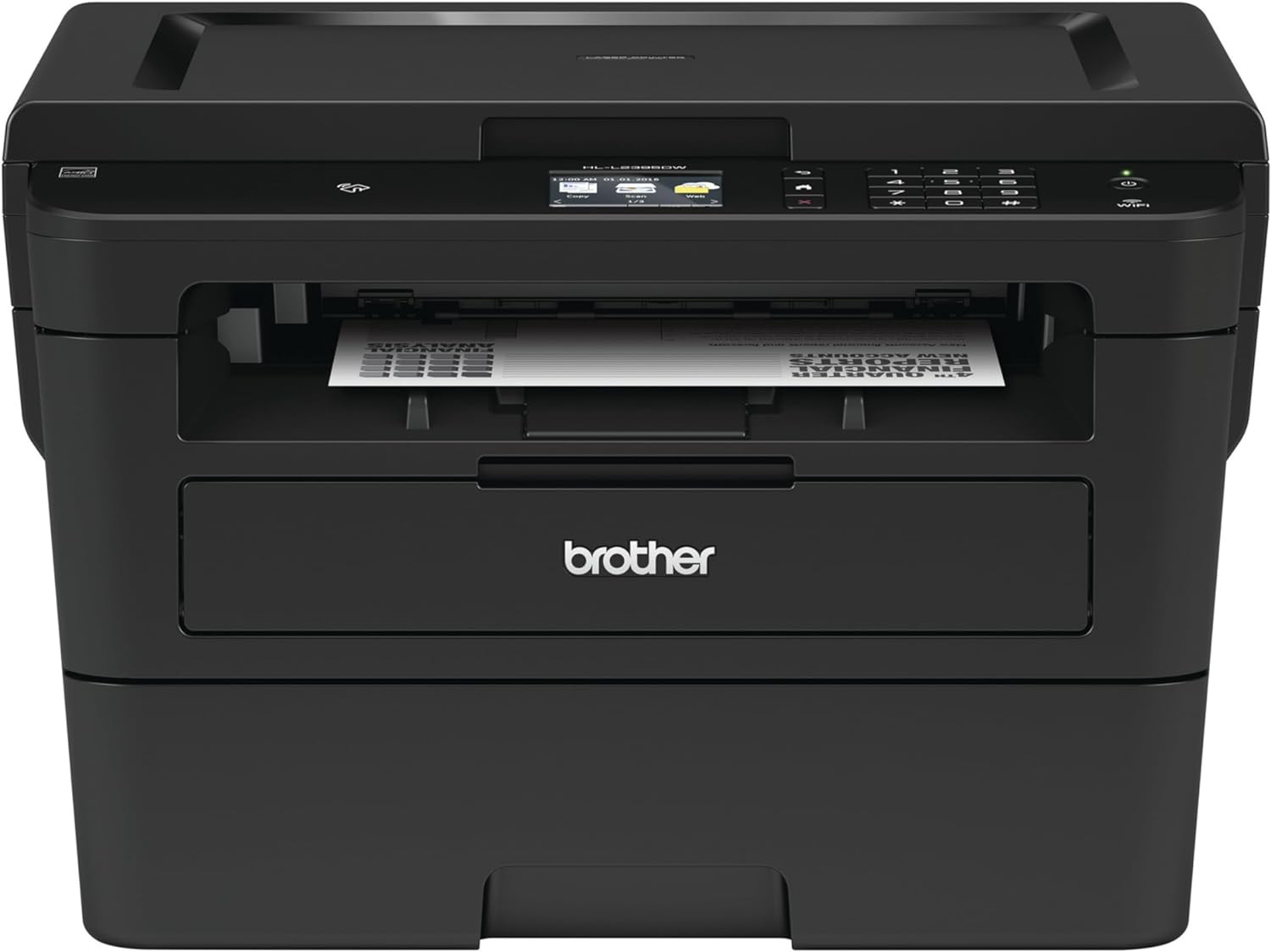 Brother Compact Monochrome Laser Printer, HLL2395DW, Flatbed Copy ...