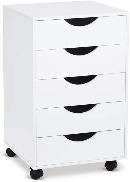 Simply Tidy White Modular Mobile Chest Multi-Functional Storage Cart ...