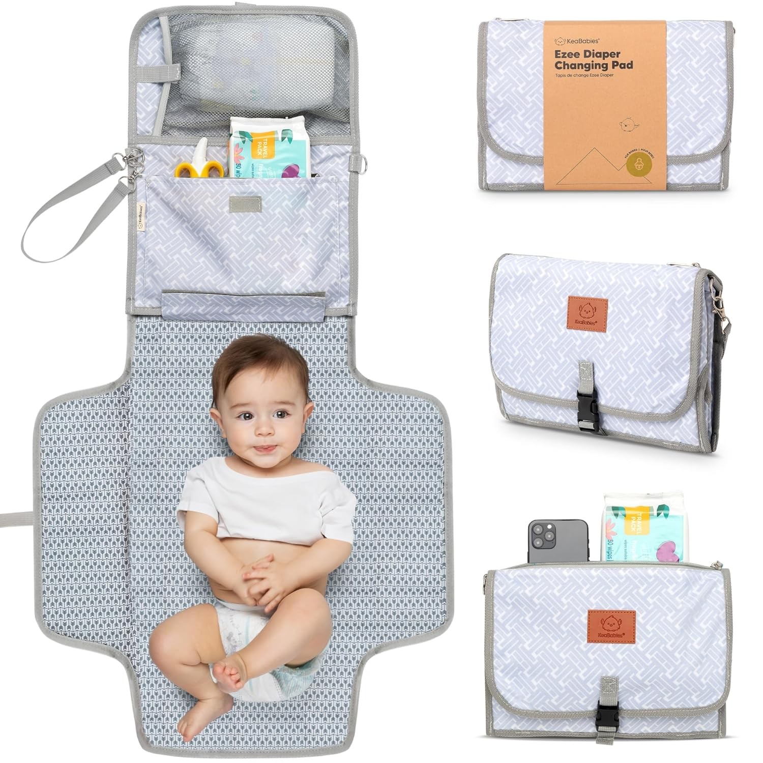 Portable Diaper Changing Pad - Waterproof Travel Changing Mat for Baby ...